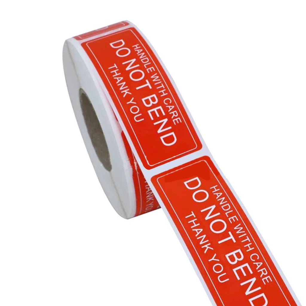 3x1 Red Handle with care sticker labels pack of 50 – KZ Swag Shop